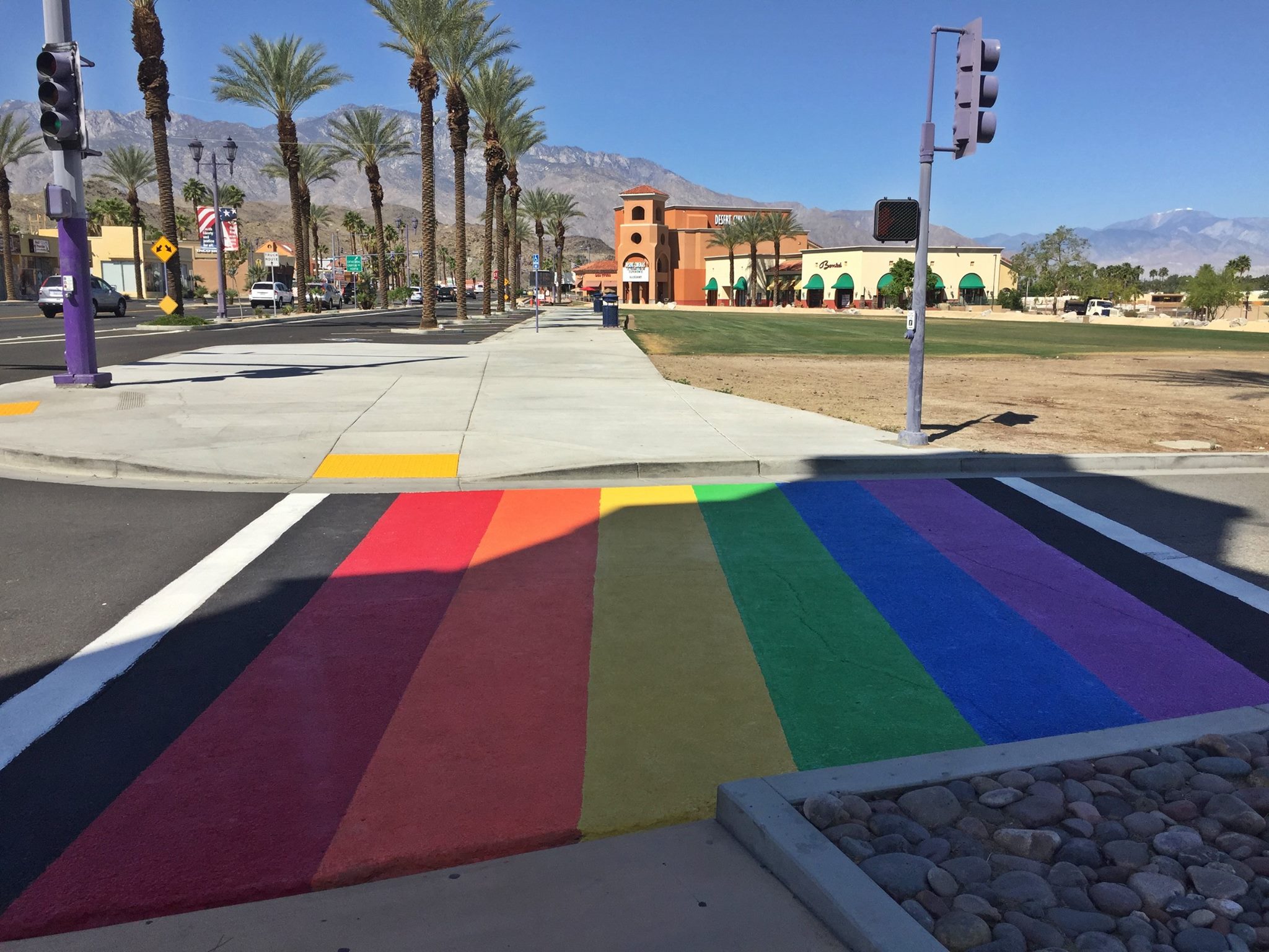 Rainbow Crossing Unveiled Today in Cathedral City - Discover Cathedral City