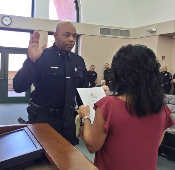 Deputy Police Chief Travis Walker Sworn-In Today - Discover Cathedral City