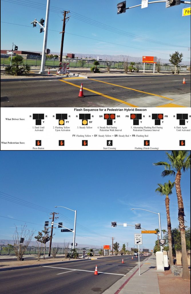 Cathedral City Installs Two “HAWK” Pedestrian Crossing Systems Near ...