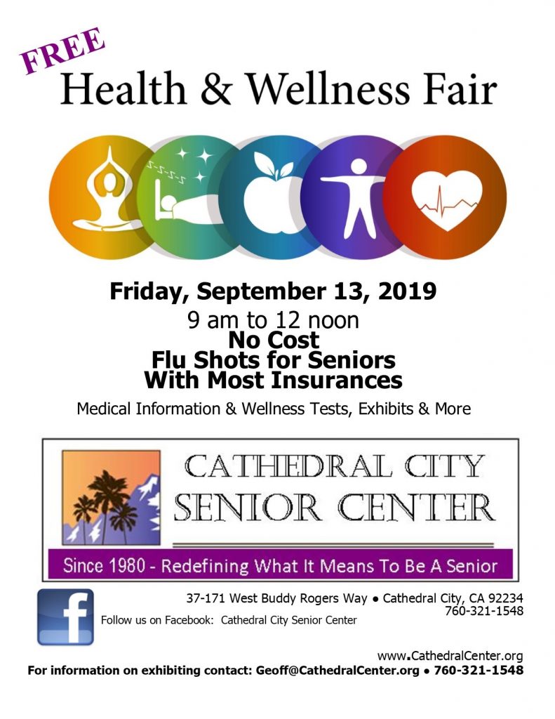 Cathedral City Senior Center Hosts A Health & Wellness Fair - Discover ...