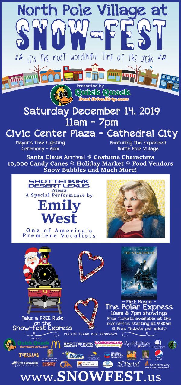 Snow Fest Happens on Saturday, December 14th - Discover Cathedral City