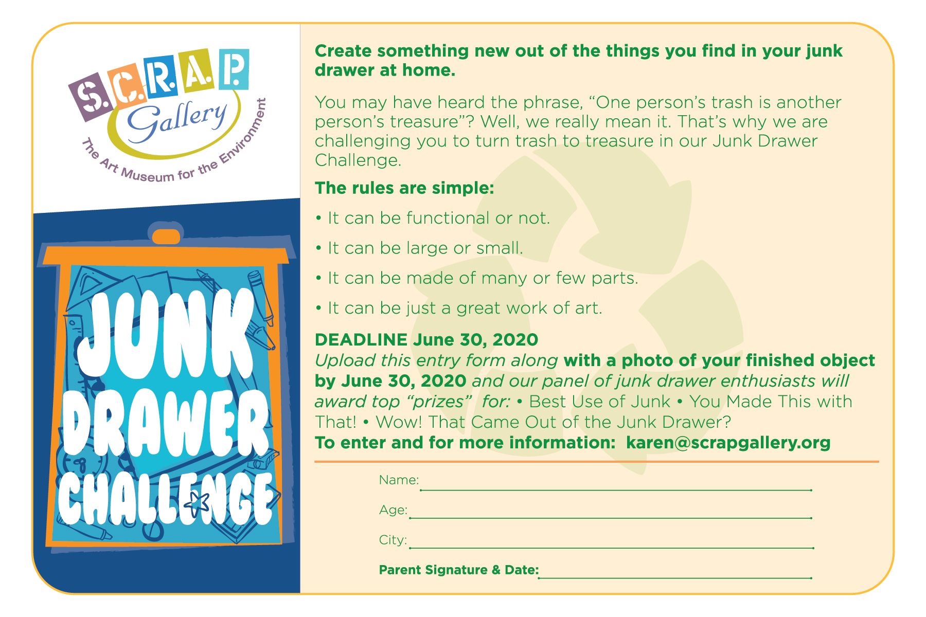 “Junk Drawer” Art Challenge for Kids and Adults - Discover Cathedral City
