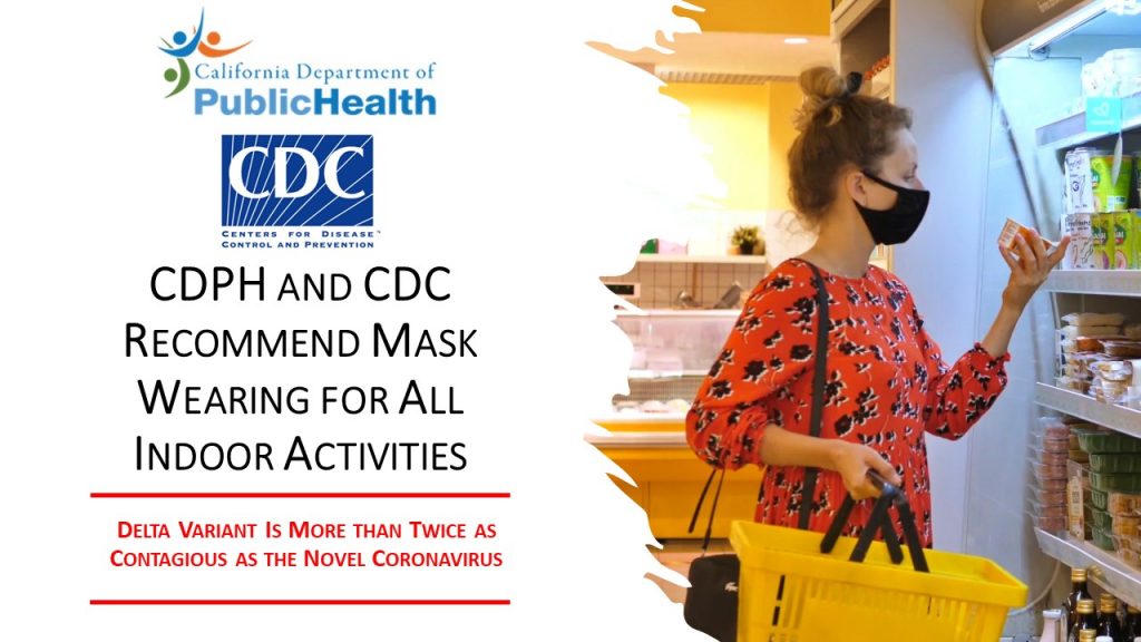 California Department of Public Health Recommends Wearing Masks for All ...