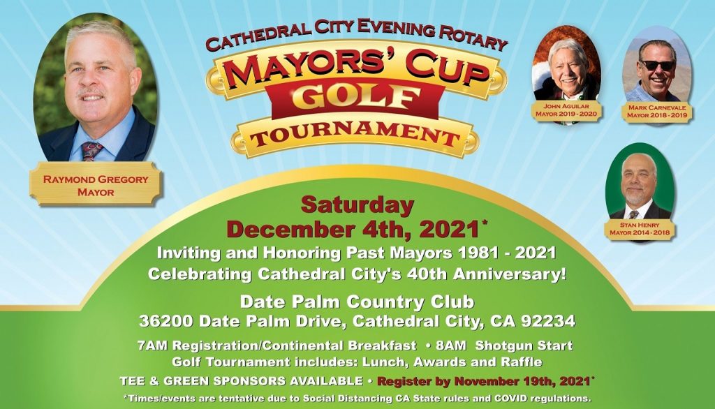 Mayors’ Cup Golf Tournament Happens December 4th - Discover Cathedral City
