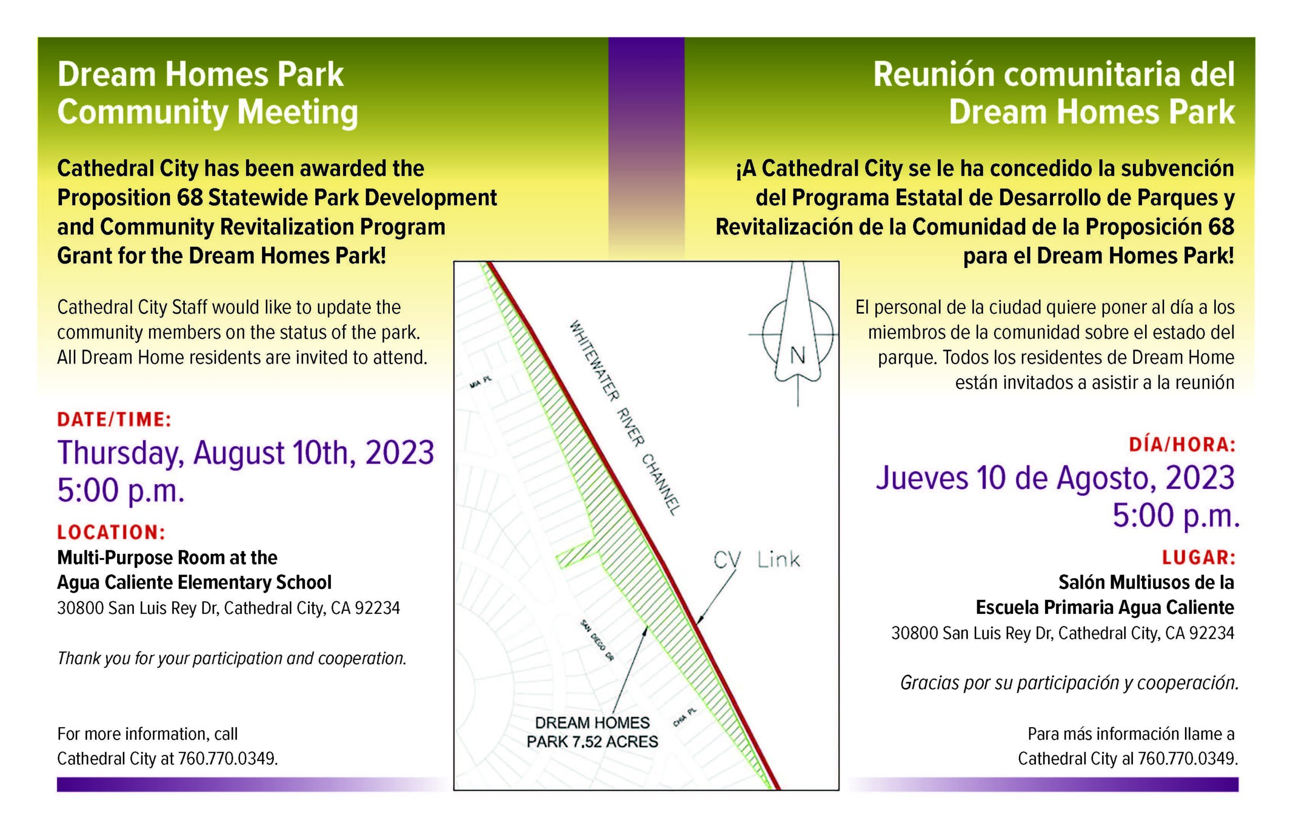 Dream Homes Park Community Update Event Scheduled for Thursday, Aug. 10, 2023 - Discover ...