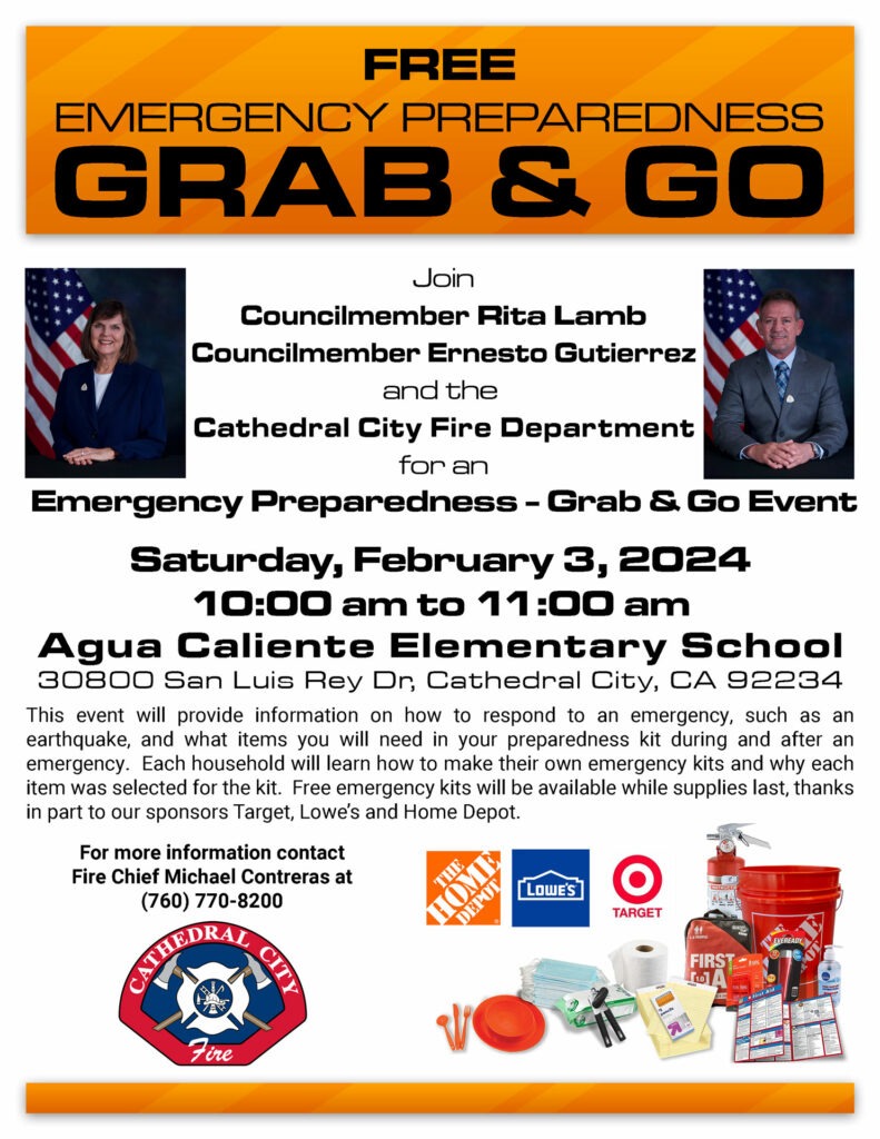 Emergency Preparedness Community Workshop - Discover Cathedral City