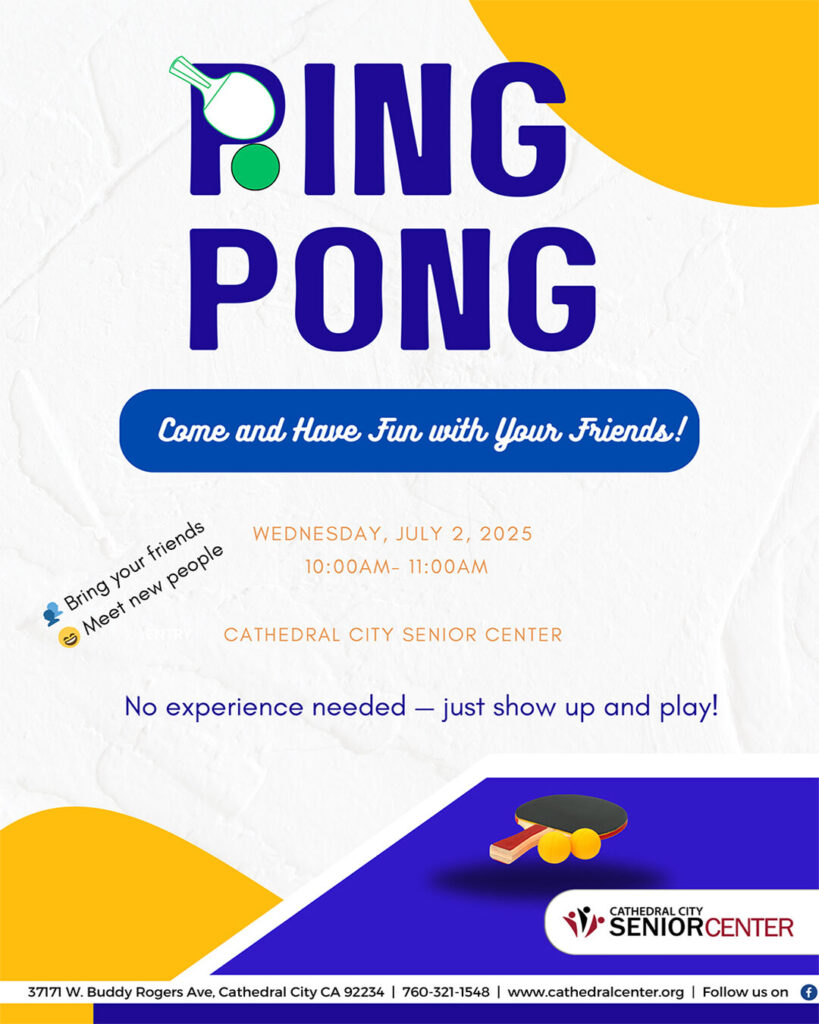 Ping Pong! - Discover Cathedral City