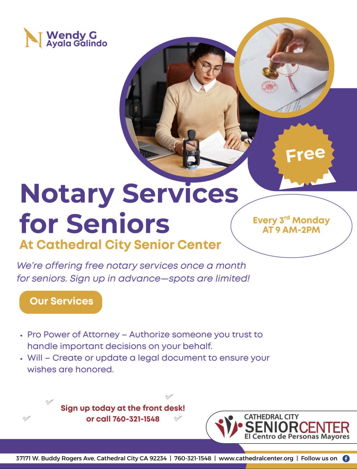 Notary Services for Seniors - Discover Cathedral City